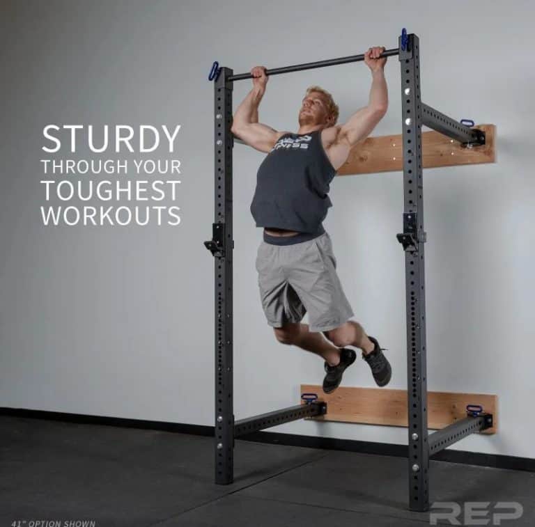 Rep Fitness PR-4100 Folding Squat Rack Product Highlight - Fit at Midlife