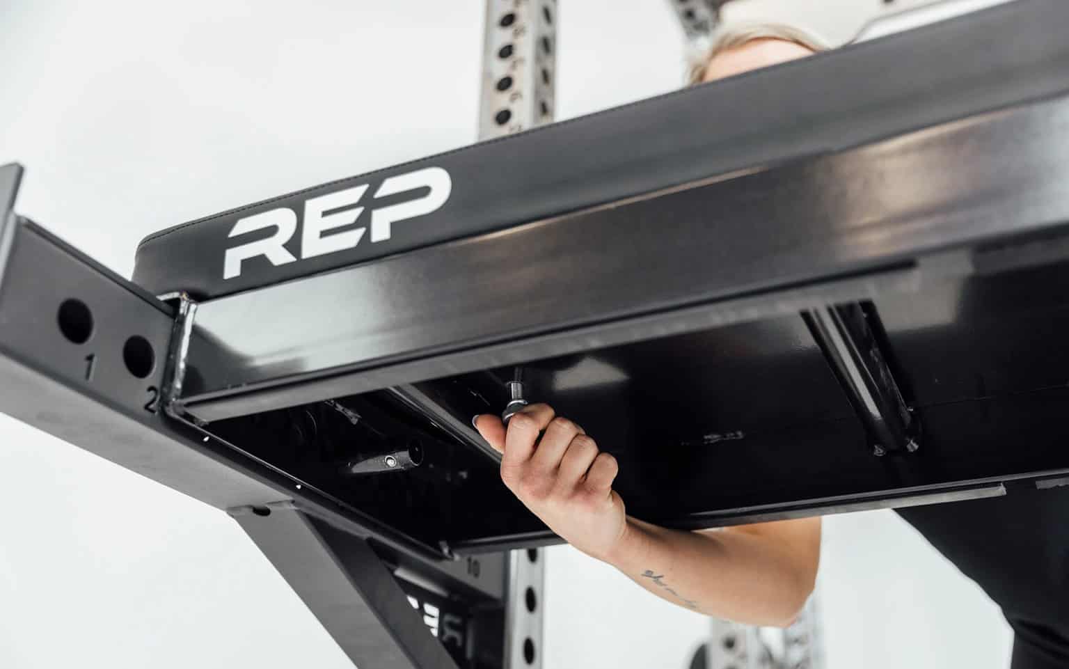 Utility Seat for Rep Fitness Racks - Fit at Midlife