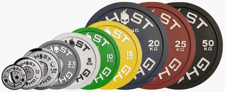 Rogue Fitness Sale - Ghost Olympic Plates Closeout - Fit at Midlife
