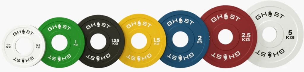 Rogue Fitness Sale - Ghost Olympic Plates Closeout - Fit at Midlife